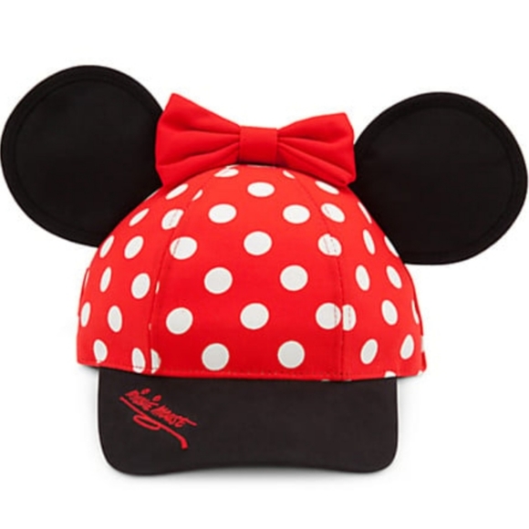 Disney | Accessories | Disney Minnie Mouse Polka Dot Cap | Poshmark